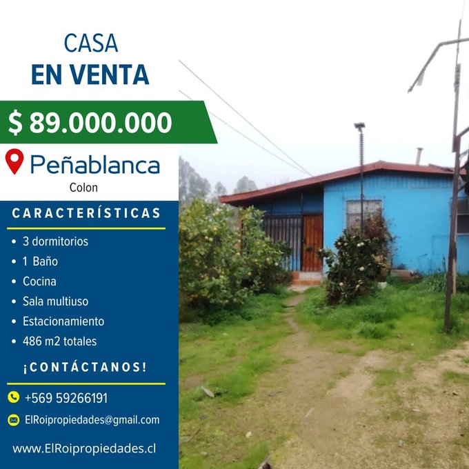 Casa en Venta en Villa Alemana, Colón - Cod: 103082371