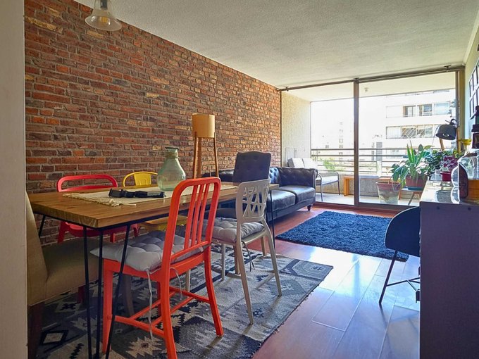 Departamento en Venta en Ñuñoa, 3 D / 2 B + 1 E a pasos de metro Chile ...