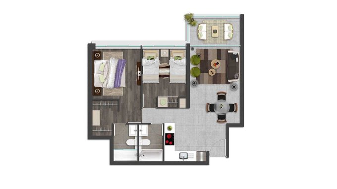 Departamento en Venta en Macul, Santa cristina/ edificio fai origen ...