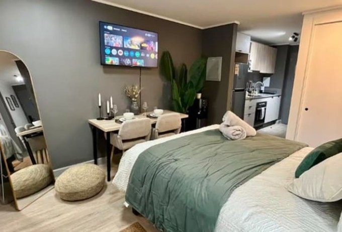 Departamento en Arriendo en Santiago, Home studio amoblado metro santa ana