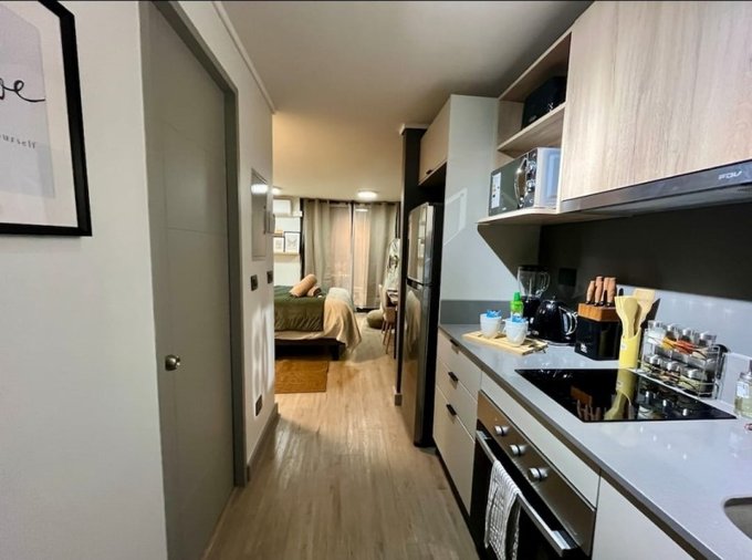 Departamento en Arriendo en Santiago, Home studio amoblado metro santa ana